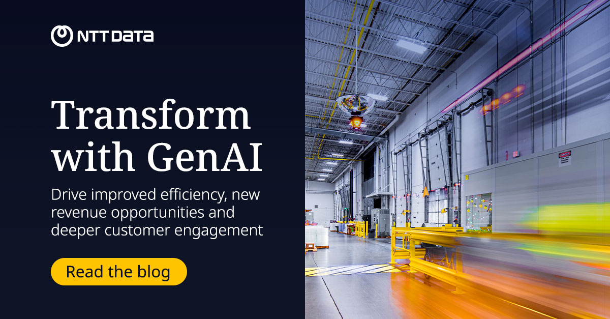 How manufacturing succeeds with GenAI | NTT DATA