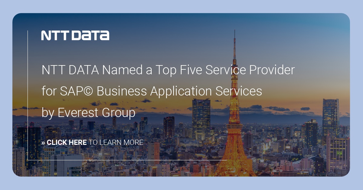 NTT DATA Named a Top Five Service Provider by Everest Group | NTT DATA